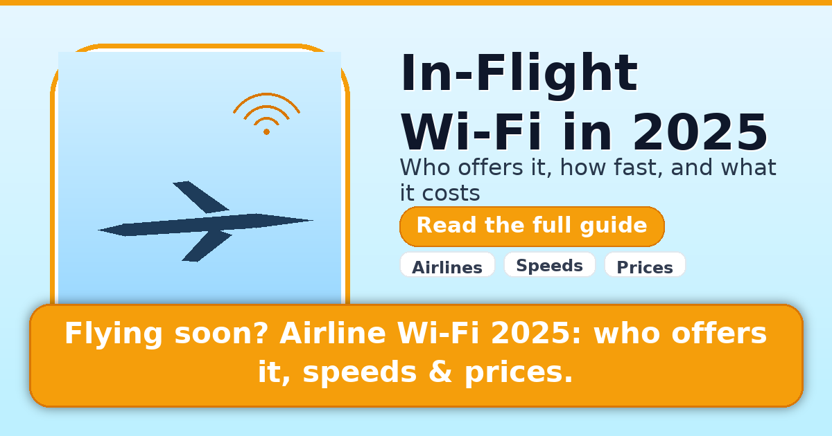 In-Flight Wi-Fi in 2025: Who Offers Internet on Planes, Speeds & Costs ...